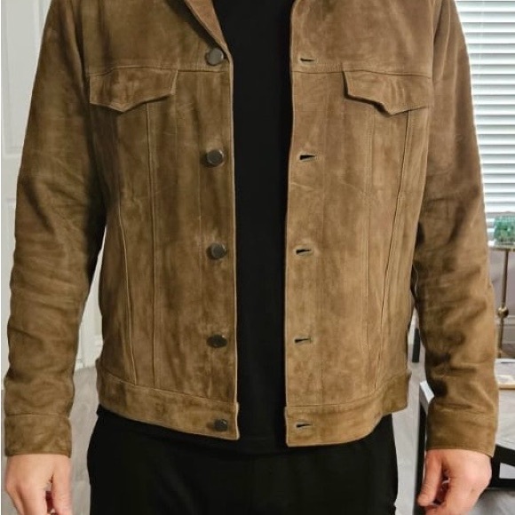 Theory | Jackets & Coats | Mens Theory Brown Suede Jacket | Poshmark
